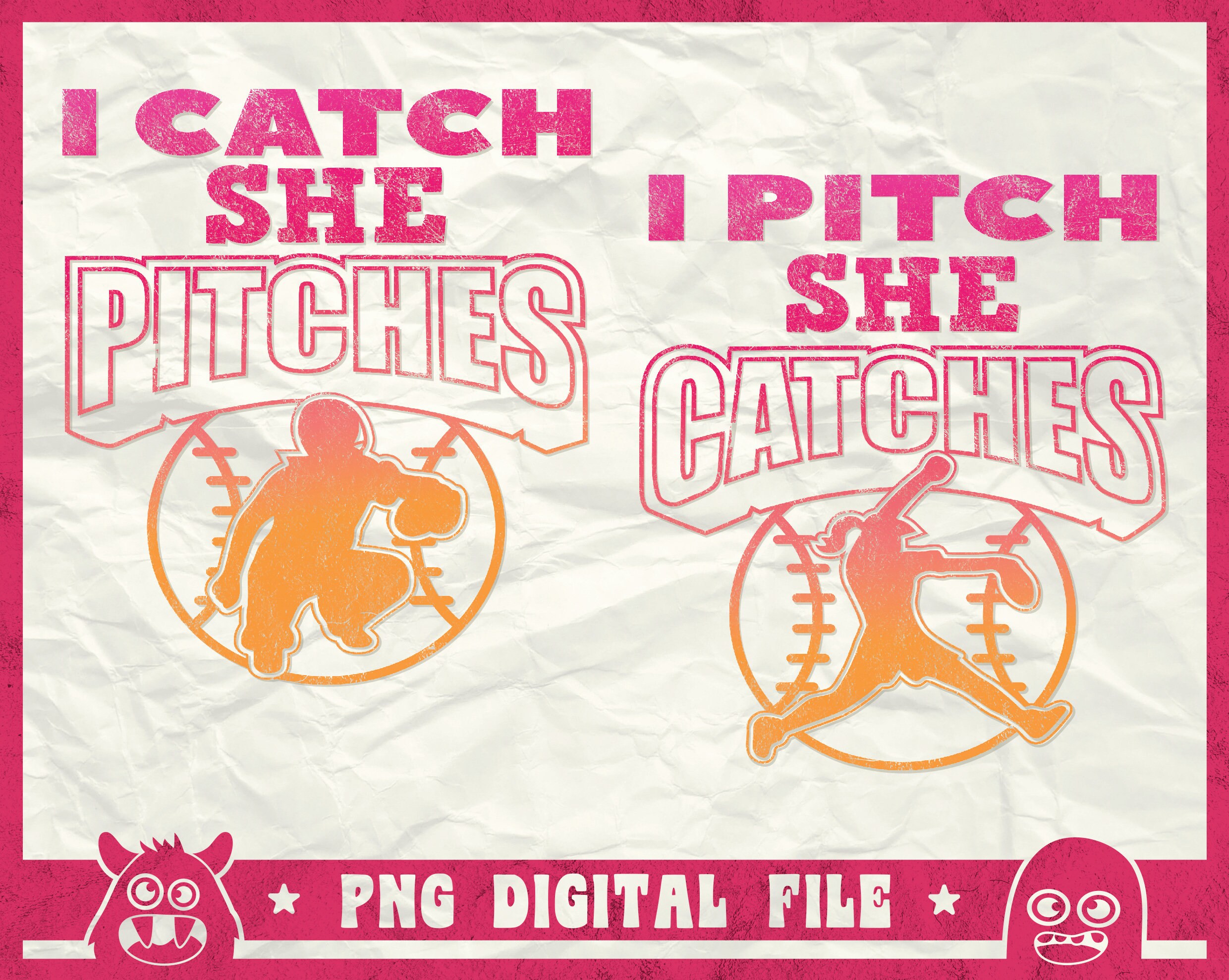 Fast Pitch Softball Svg | I Pitch She Catches Svg I Catch She Pitches ...