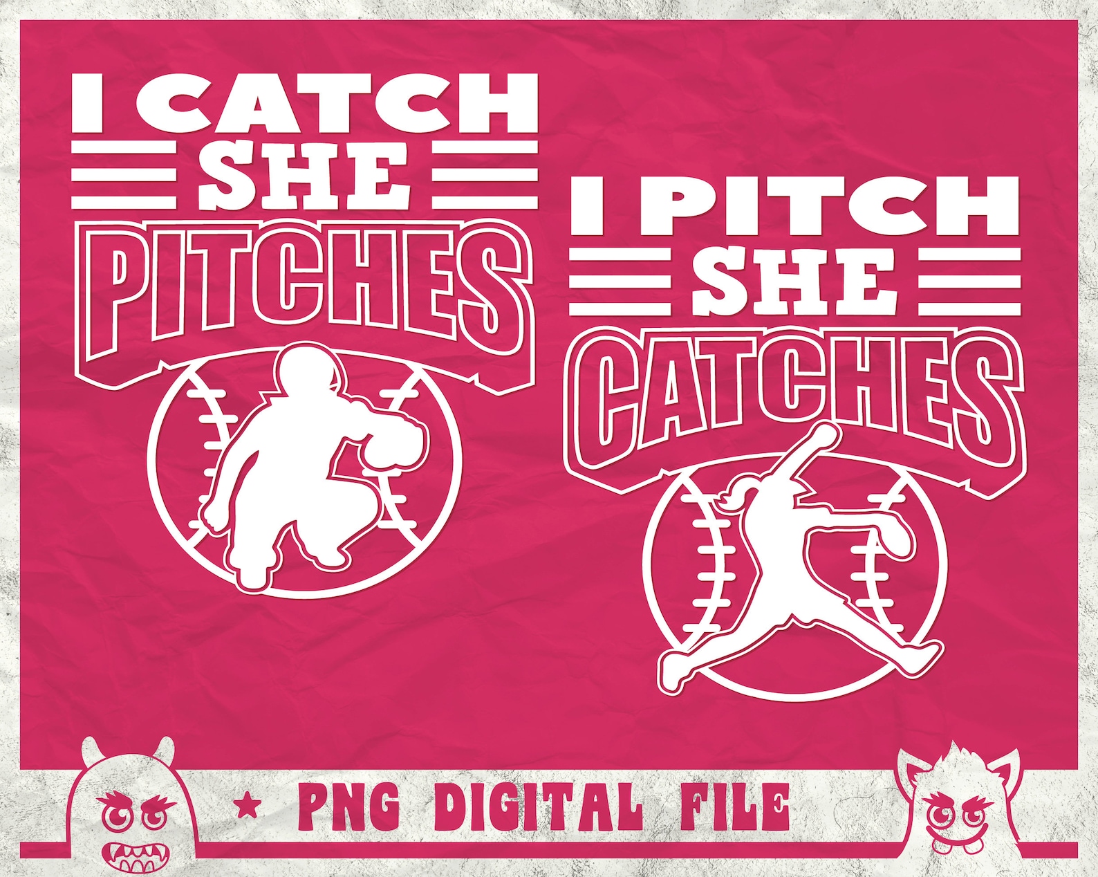 Fast Pitch Softball Svg I Pitch She Catches Svg I Catch She Pitches Svg ...
