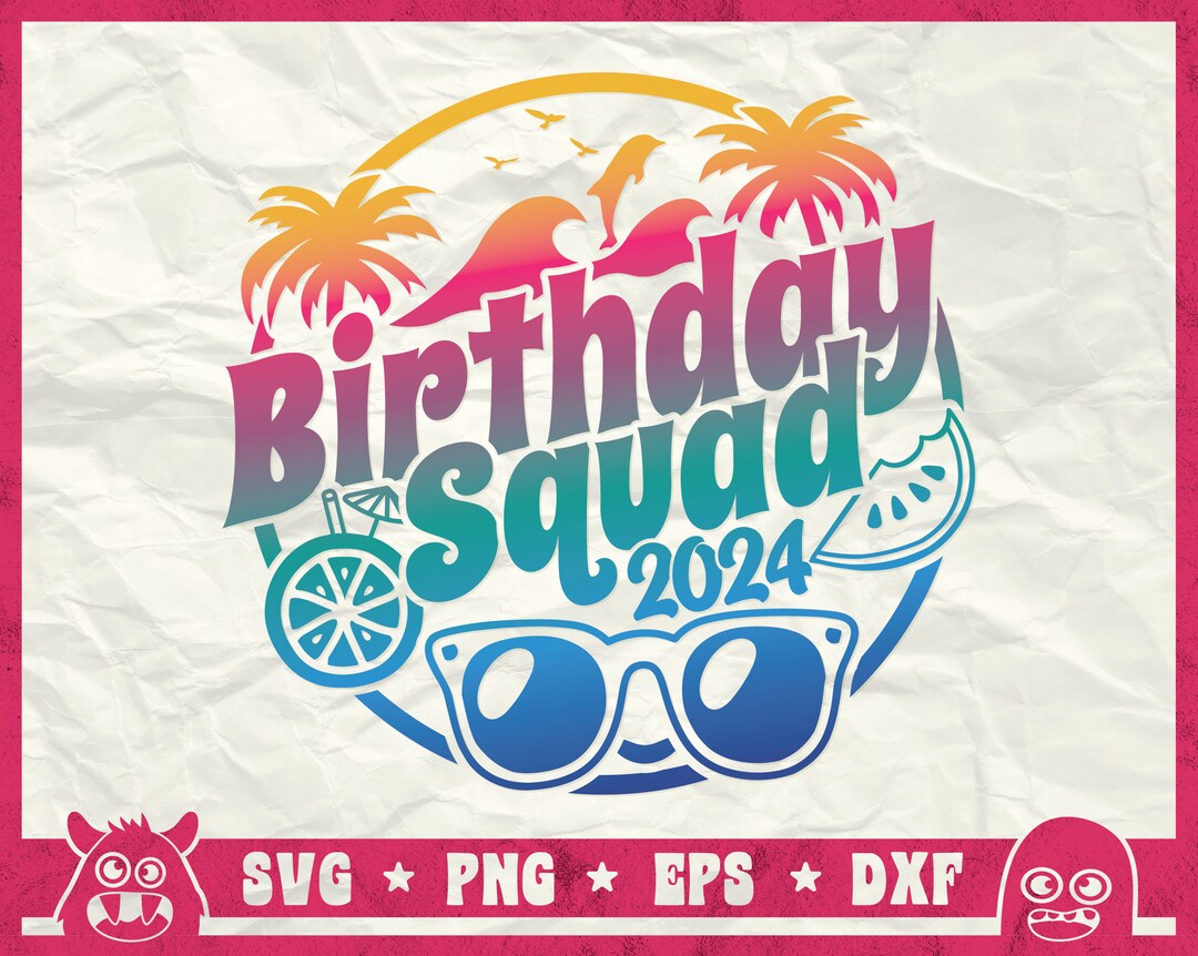 Birthday Squad Svg, Girls Trip Birthday Shirts, Birthday Gang Svg ...