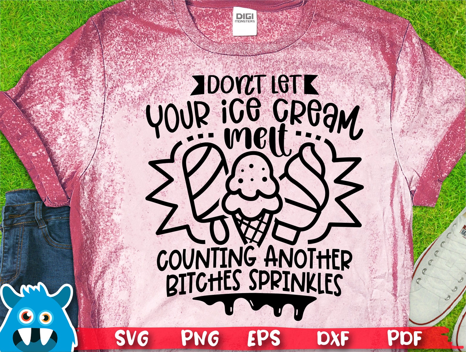 Don't Let Your Ice Cream Melt Counting Another Bitches | Etsy