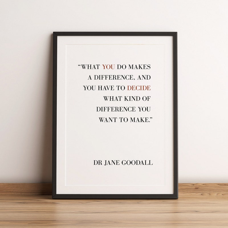 Jane Goodall Quotes - Etsy
