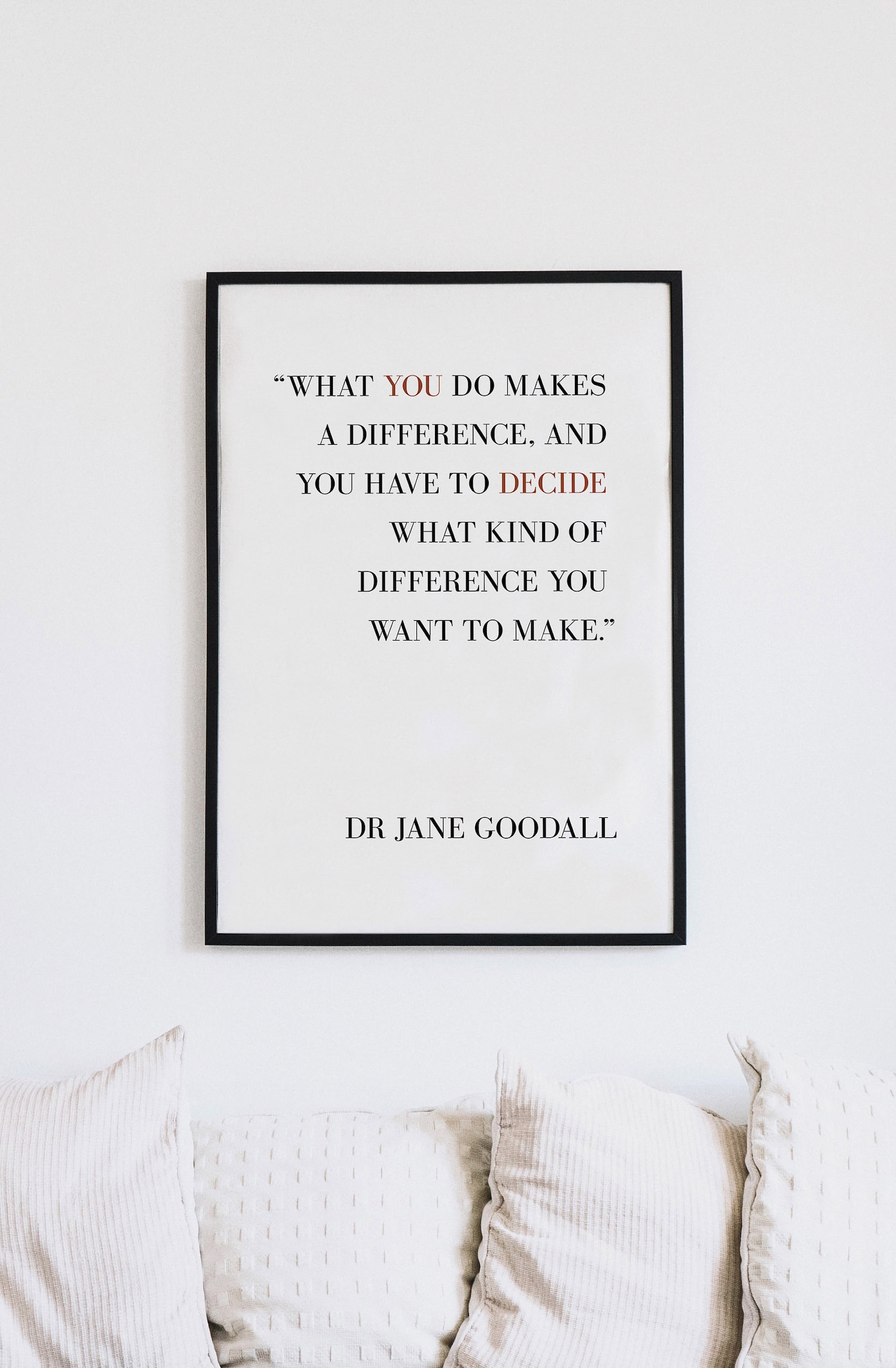 Dr Jane Goodall Quote Printable Home Decor Instant Download Climate ...