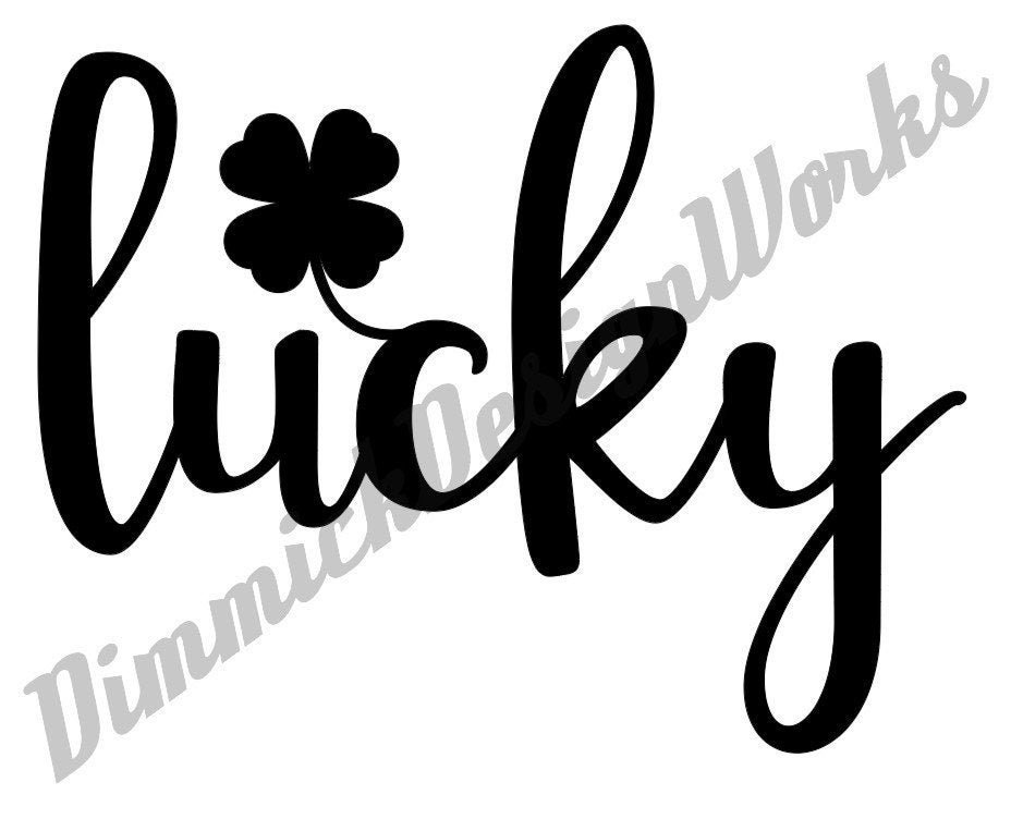 Lucky SVG File - Etsy