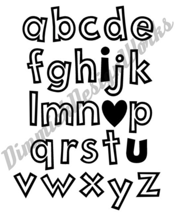ABC I Love You SVG File | Etsy