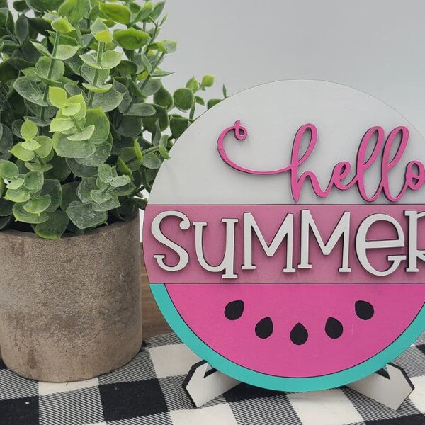 Hello Summer Wall Sign - Etsy