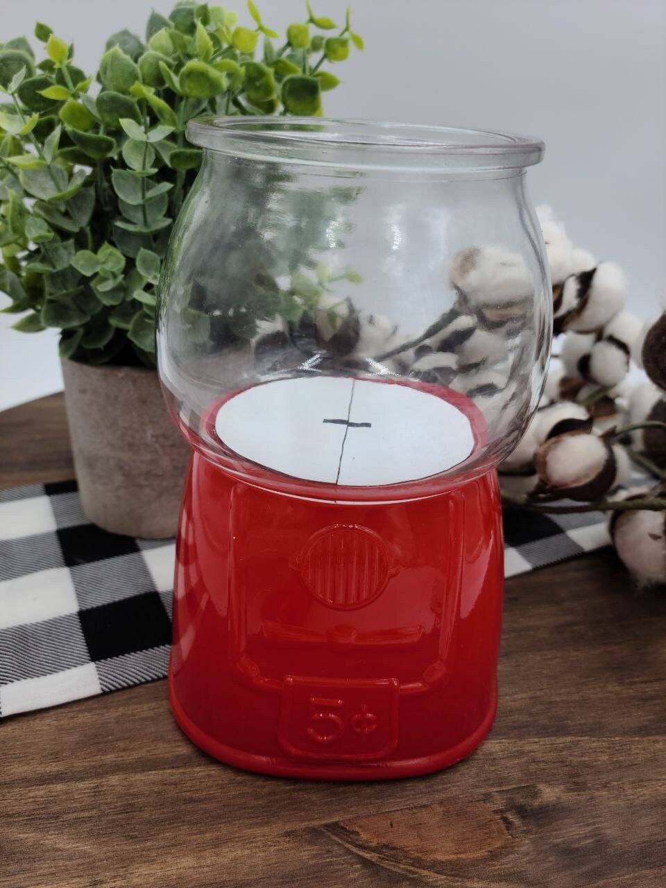 Decorative Glass Gumball Machine and Mini Envelope Set sold - Etsy