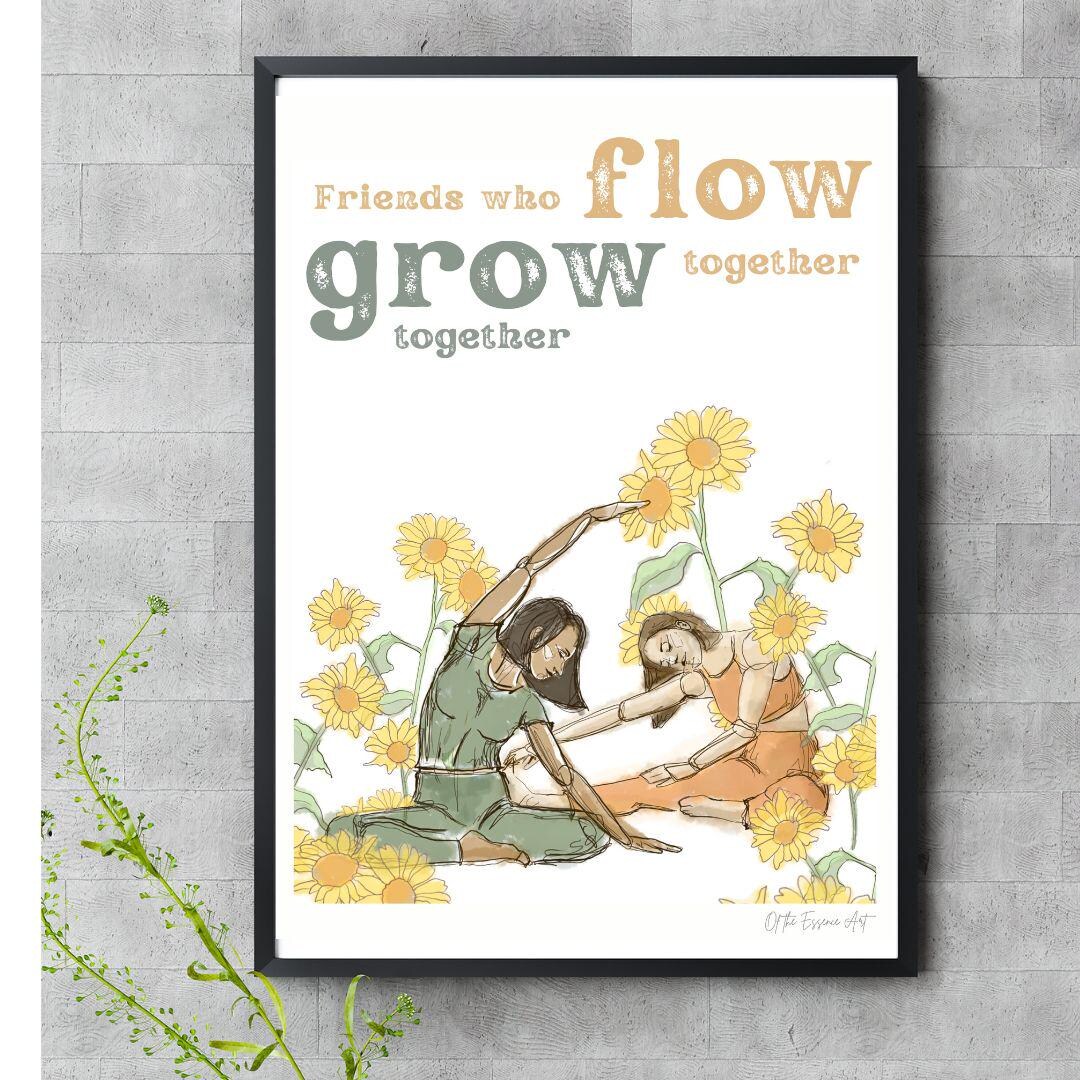 Yoga Poster- Digital Download, Inspirational and Heartfelt Affirmation ...