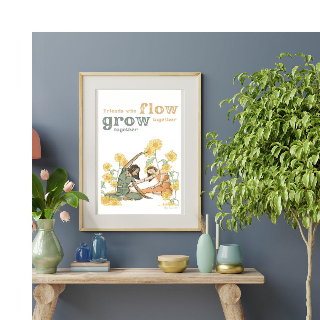 Yoga Poster- Digital Download, Inspirational and Heartfelt Affirmation ...