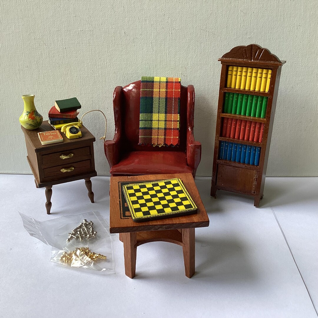 Vintage Shackman & Lundby Dollhouse Furniture Miniature Sitting Room - Etsy