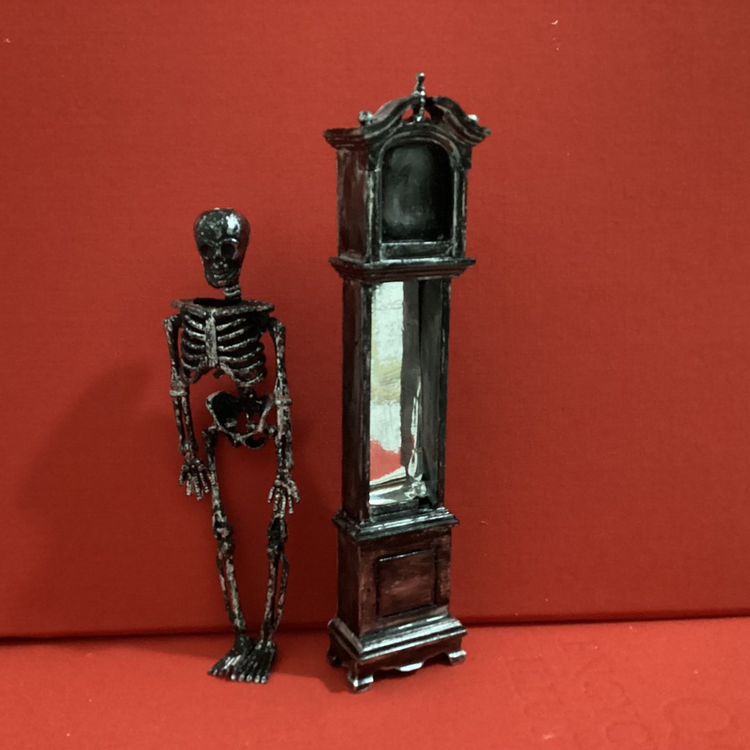 Gothic Grandpa Clock & Skeleton - Etsy