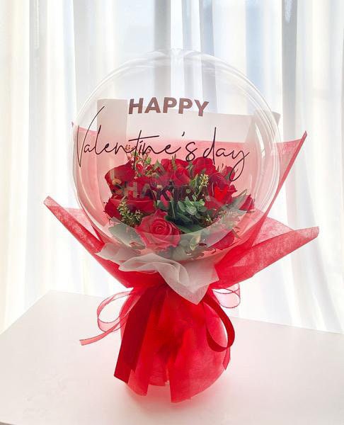 Balloonholder for Flower Balloon, Handle+stand, Bubble Balloon Flowers ...