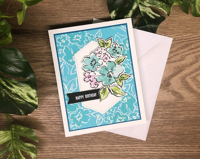 Luxury Handmade Greeting Card,3d Card With Flowers,birthday Greeting ...