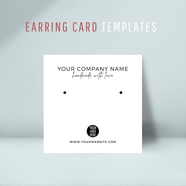 Custom Earring Cards - Etsy