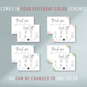 Boho Lash Lift Aftercare Template, Editable Eyelash Lift Care Card ...