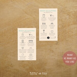 Body Sculpting Pre & Post Care Template, Editable Body Contouring ...