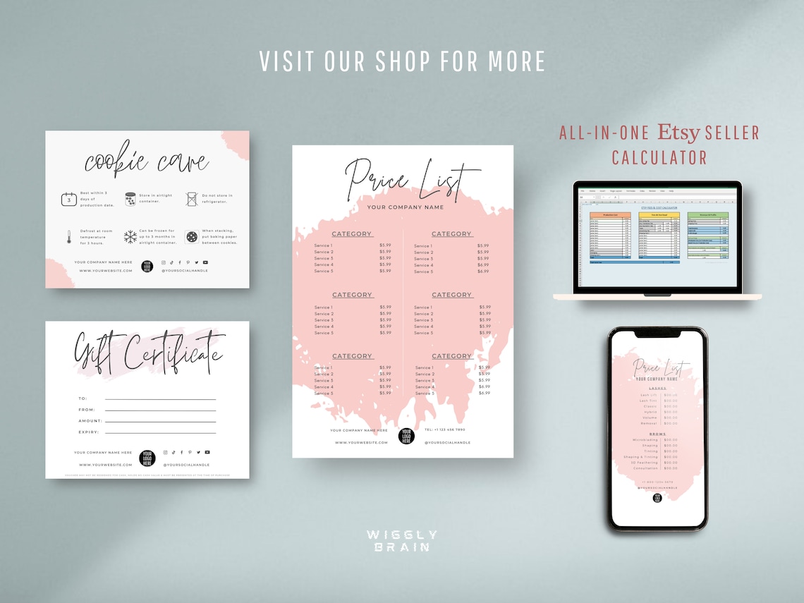 Editable Flavor Label Template Scent Name Product Labels | Etsy