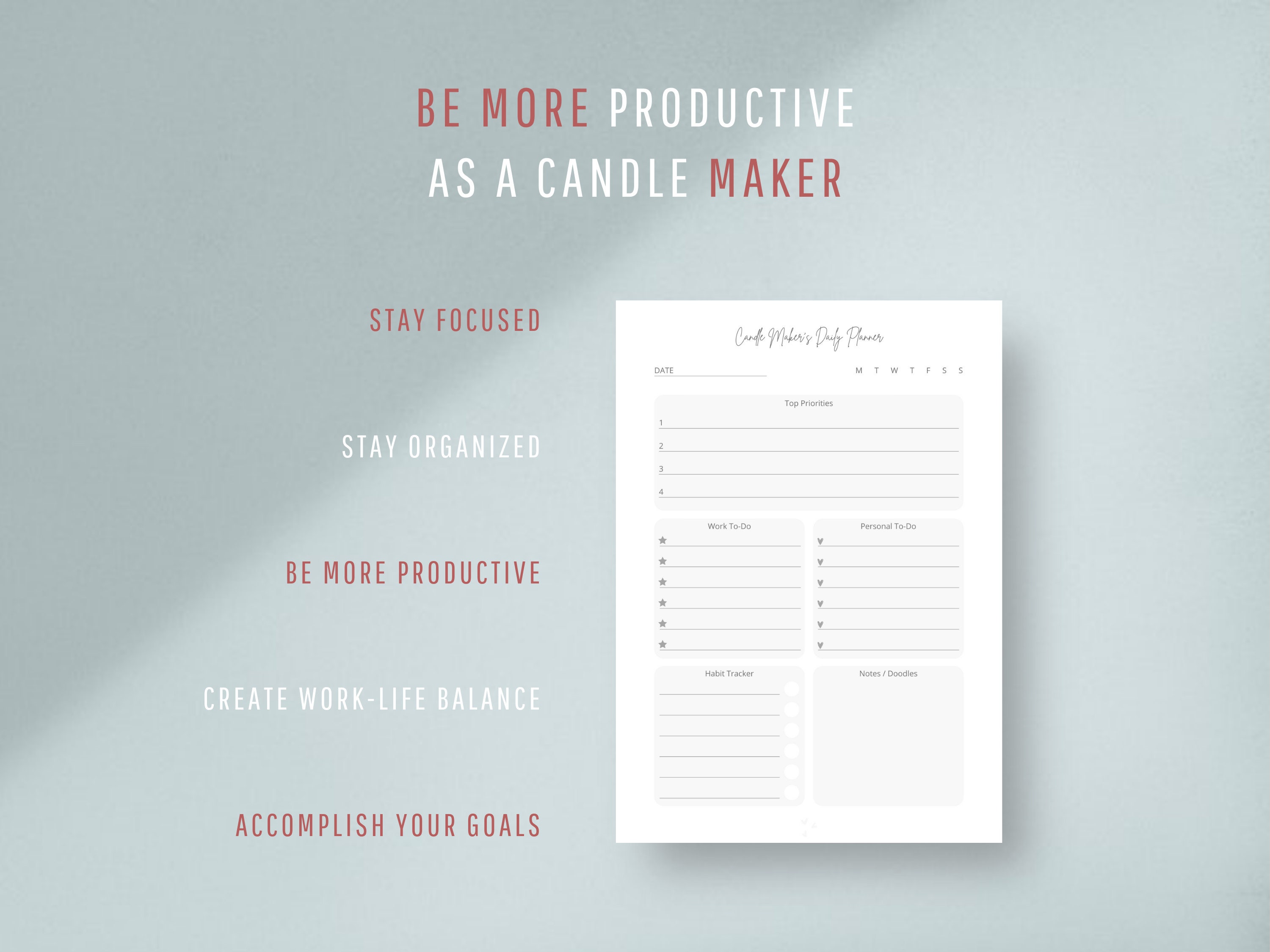 Candle Business Planner Candle Making Business Daily Planner - Etsy