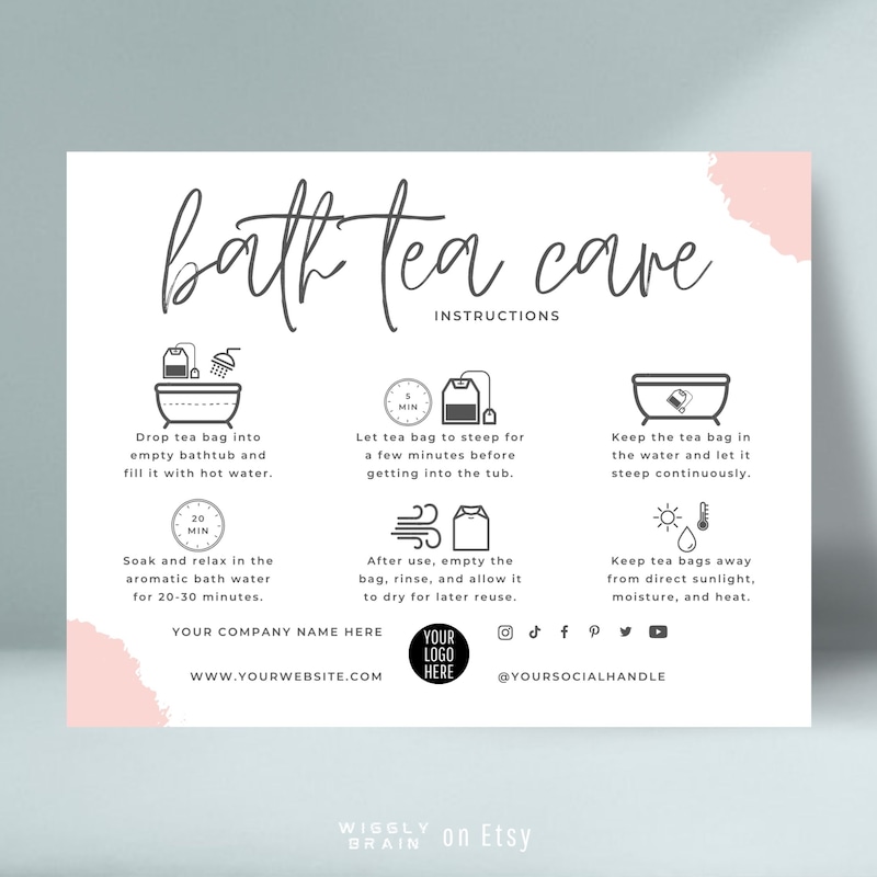 Custom Bath Tea Bags - Etsy