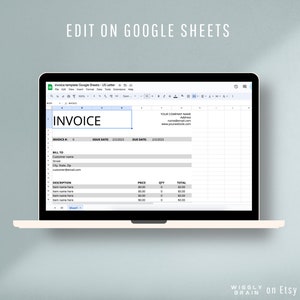 Editable Invoice Template Bundle in US Letter & A4, MS Word - MS Excel ...