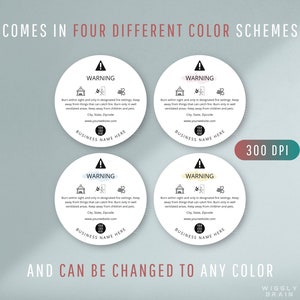 Fire Starters Warning Label Template, Wax Firelighters Safety Stickers ...