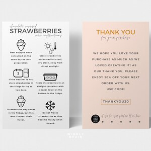 Mini Editable Chocolate Covered Strawberries Care Guide, Dipped ...