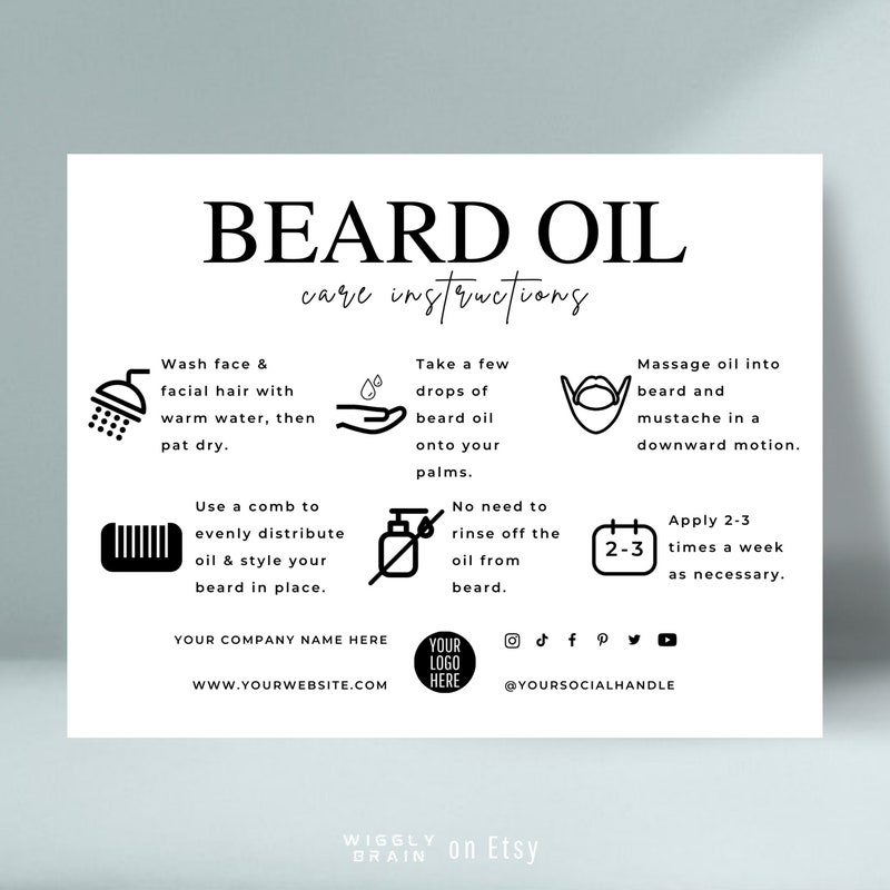 Beard Card - Etsy