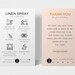 Mini Linen Spray Care Card Template, Editable Fabric Mist Care ...