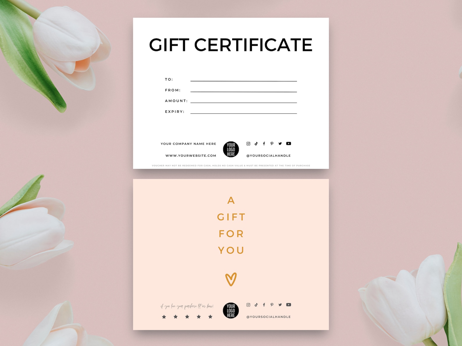Editable Gift Certificate Template Printable Gift Card Gift - Etsy