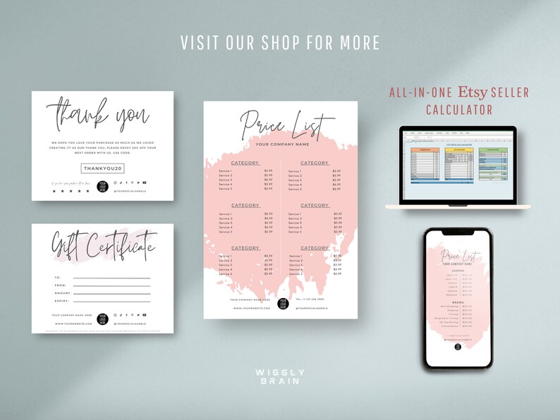 Editable Pillow Spray Care Card Template Sleep Mist Care - Etsy