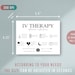 Editable IV Therapy Aftercare Card Templates, IV Hydration Post Care ...