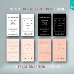 Editable Hang Tag Template, Minimalist Clothing Tag, Printable Swing ...