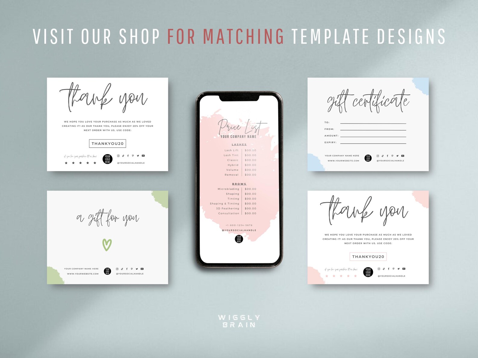 Editable Vinyl Price List Template, Printable Pricing Sheet, Beauty ...