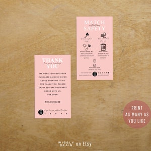 Match Safety Instructions Card Template, Safety Matches Care Guide ...