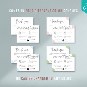 Wax Sachet Care Card Template, Wardrobe Freshener Care Instructions ...