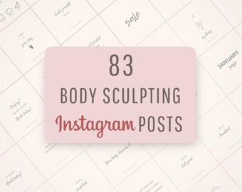 Body Contouring Instagram Template - Etsy
