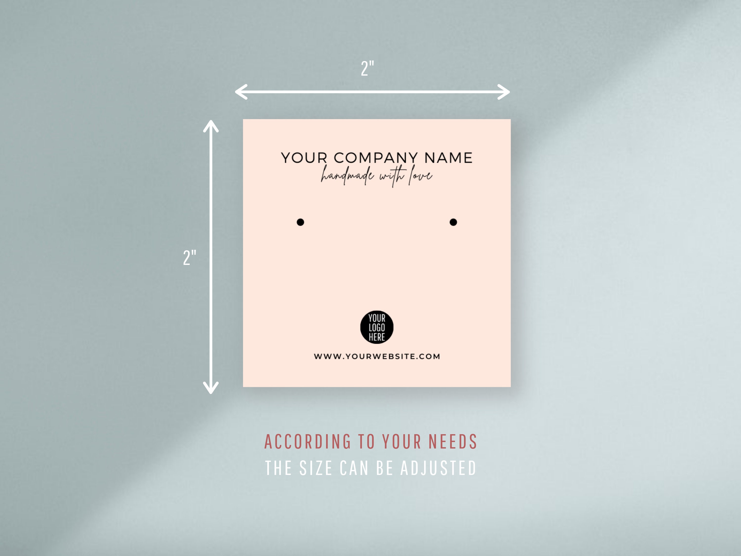 Printable Earring Card Templates Editable Earring Display | Etsy