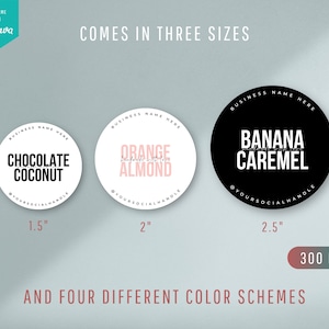 Editable Flavor Label Template, Scent Name Product Labels, Custom Food ...