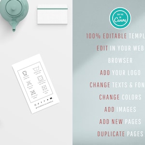 Editable Washing Instructions Hang Tag Template, Customizable Clothing ...