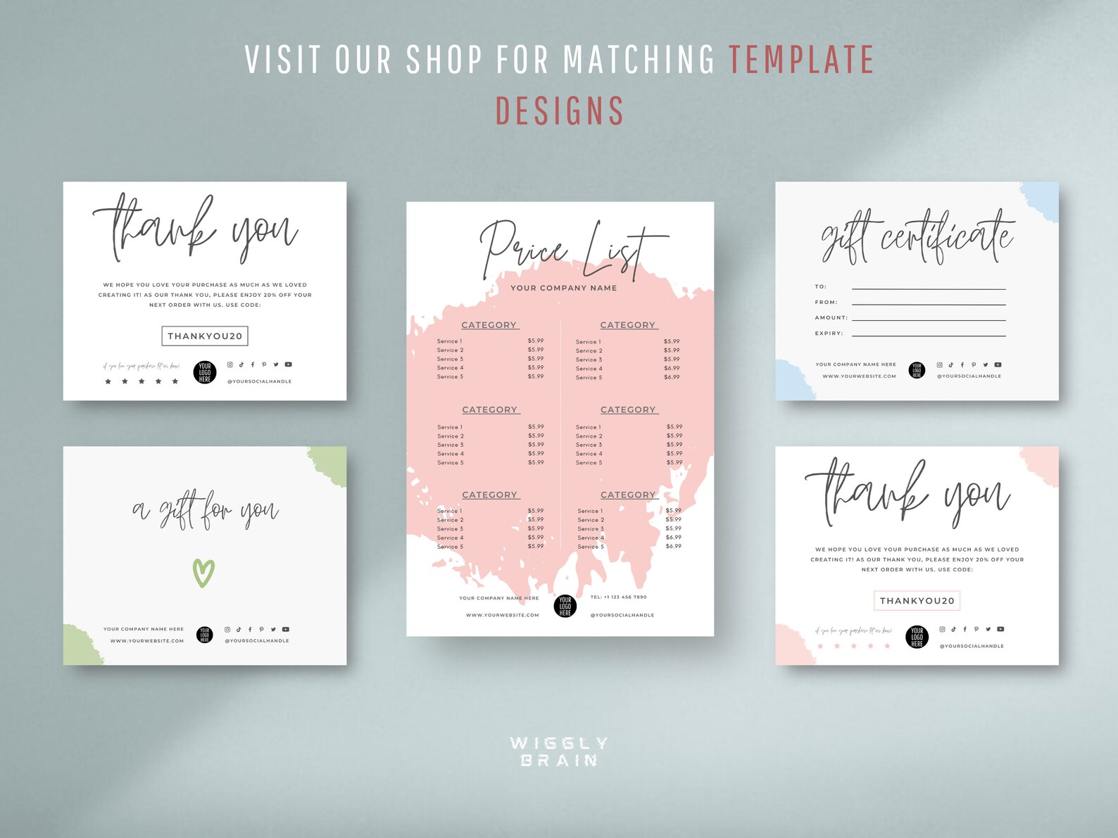 Editable Gift Certificate Template Gift Voucher DIY Gift | Etsy