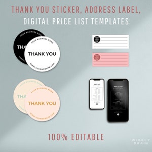 Craft Show Bundle, Craft Fair Template Kit, Scan to Pay Template, Price ...
