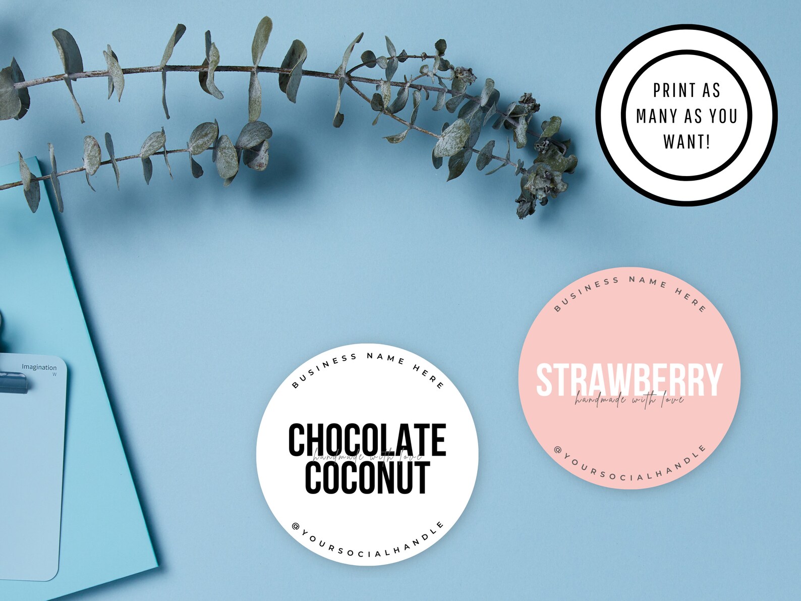 Editable Flavor Label Template, Scent Name Product Labels, Custom Food ...