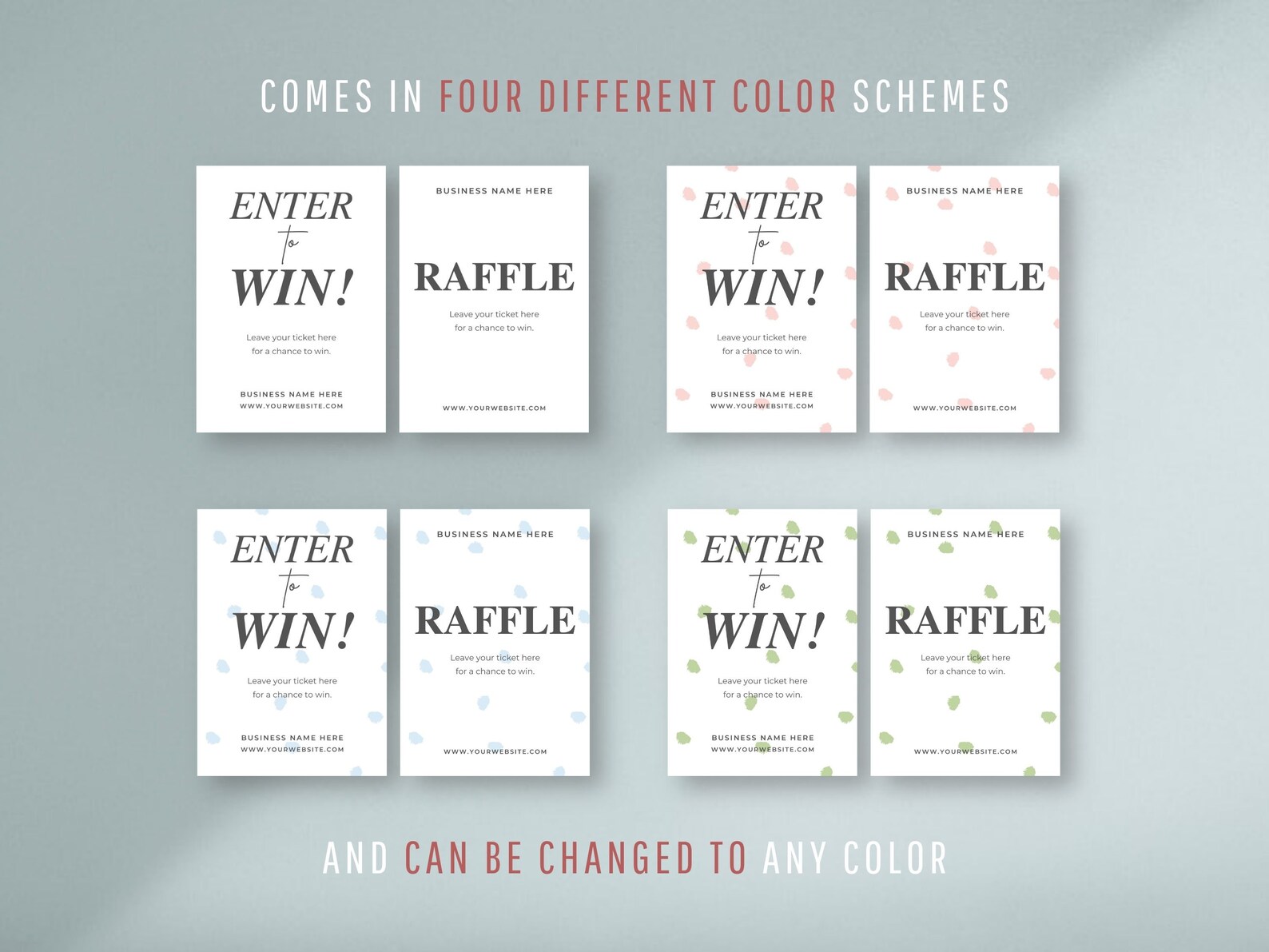Raffle Sign Template, Editable DIY Enter to Win Poster, Business Event ...
