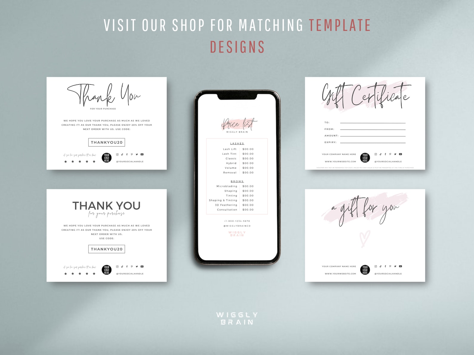 Editable Thank You for Your Order Card Template, Business Thank Your ...