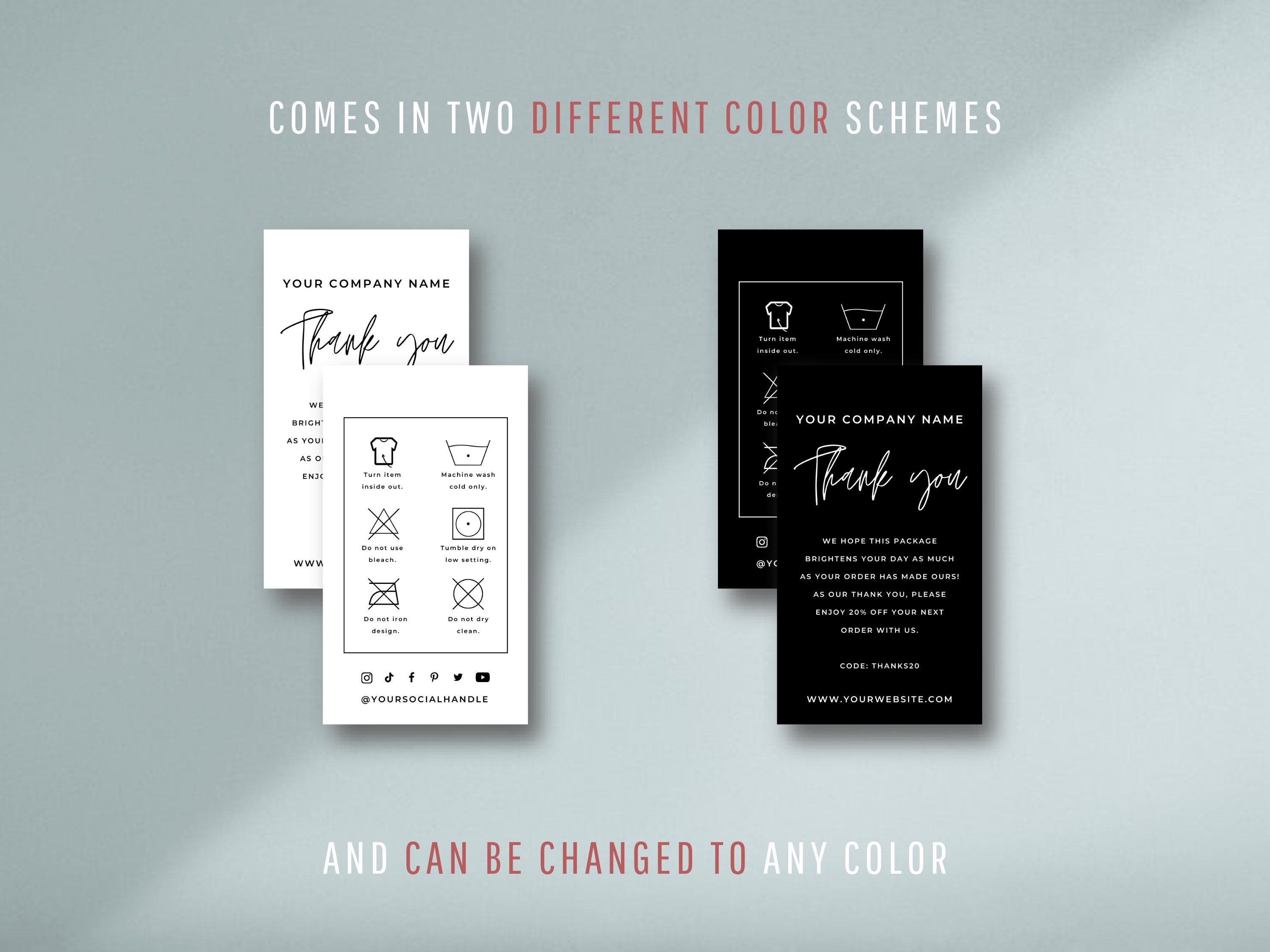 Editable Washing Instructions Hang Tag Template Customizable - Etsy UK