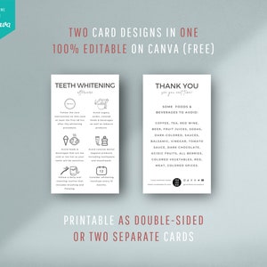 Teeth Whitening Aftercare Template, Editable Teeth Whitening Post Care ...