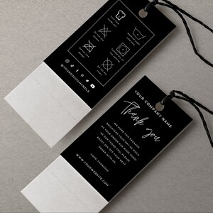 Editable Washing Instructions Hang Tag Template, Customizable Clothing ...
