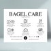 Editable Bagel Care Card Template, Bread Roll Storage Instructions ...