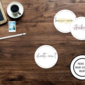 Editable Flavor Label Template, Scent Name Product Labels, Custom Food ...