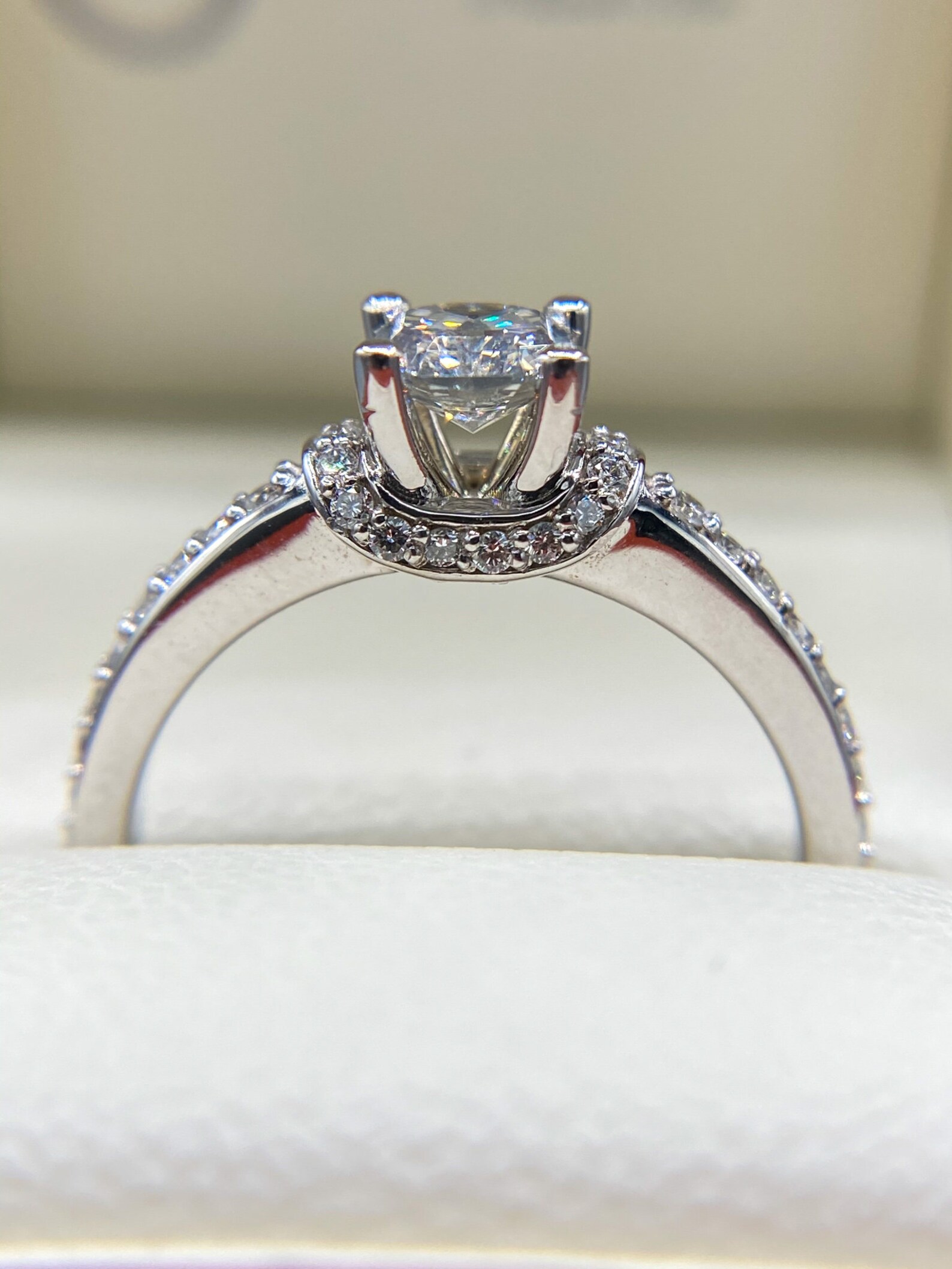 Fancy Gray Radiant Diamond Engagement Ring - 14k White Gold - Etsy