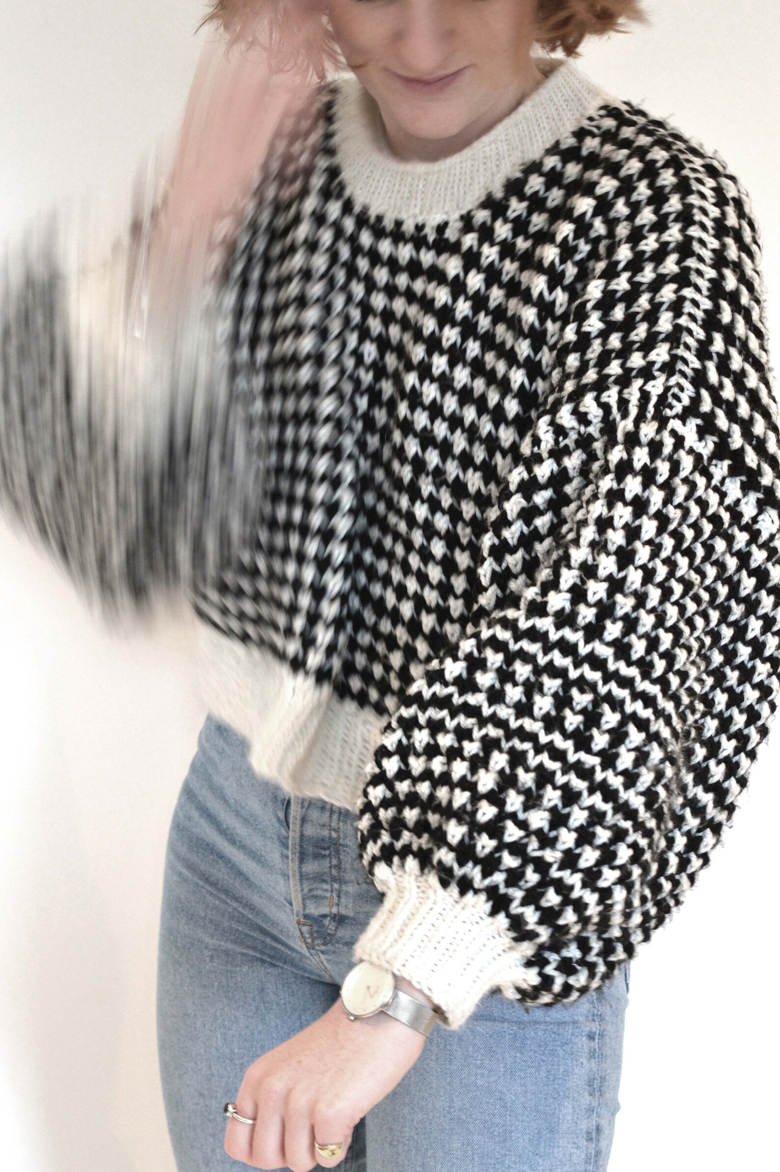 KNITTING PATTERN *the Two Tone* Jumper Pattern, Knitted Jumper, Double ...